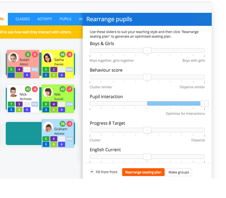 School Seating Planner & Behaviour Management Software: Class Charts